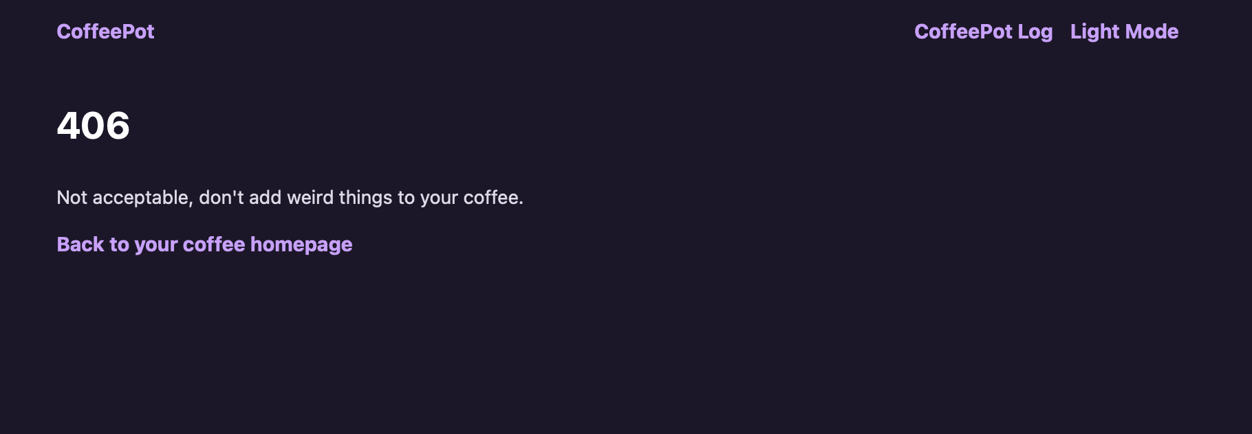 Lab 9 - HTCPCP | 50.005 CSE